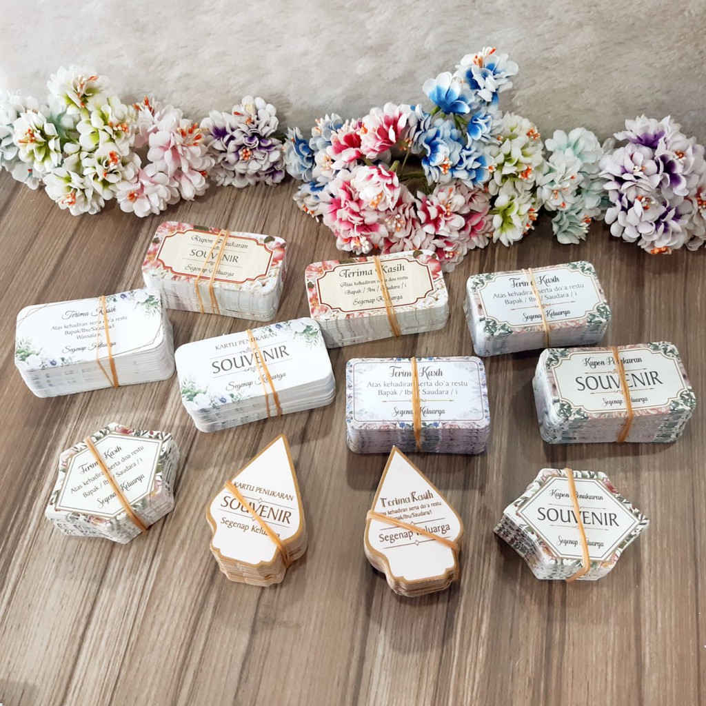 Jual Additional Thanks Card dan Tag Souvenir | Shopee Indonesia