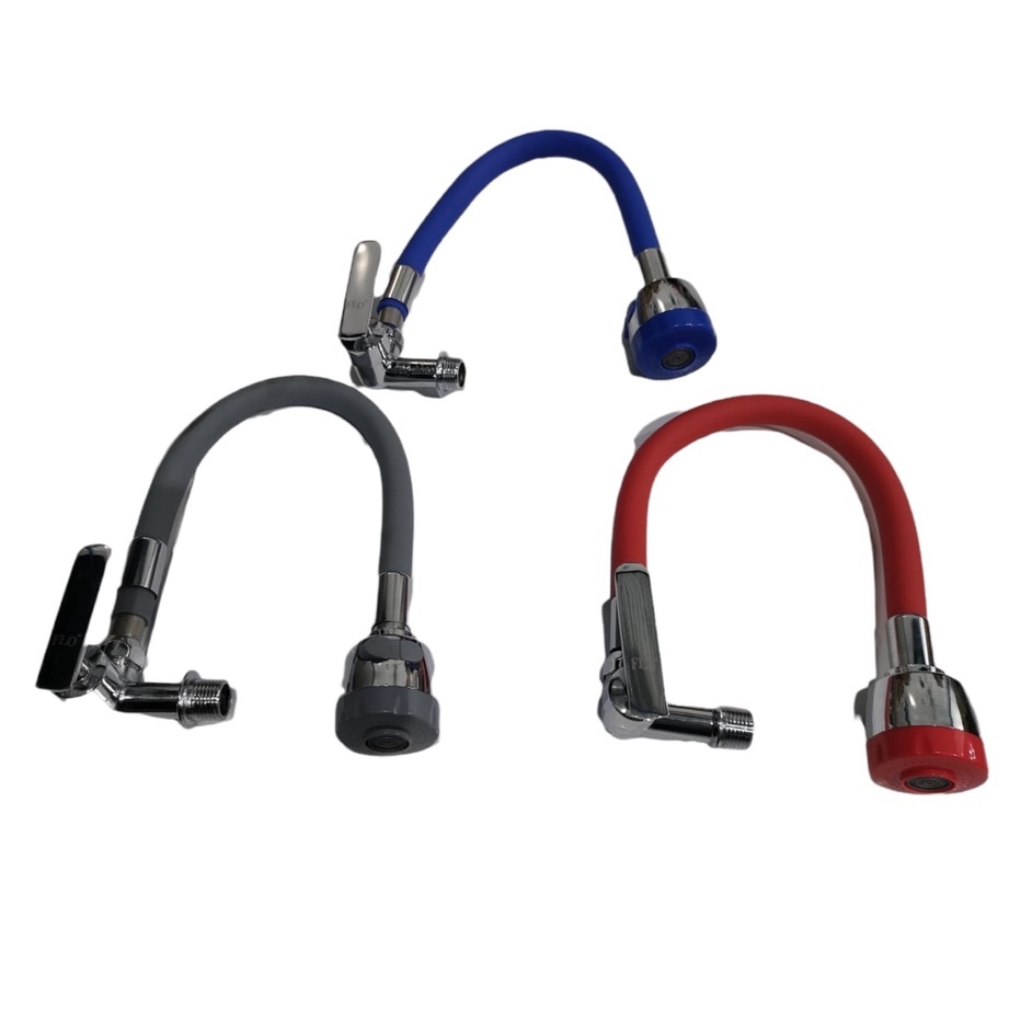 Jual Kran Angsa Flexible Karet Warna Flo /Kran Cuci Piring Baling/Kran ...