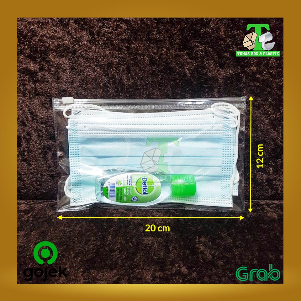 Jual 10pcs Dompet Plastik Mika | Dompet Zipper Untuk Masker | Shopee ...