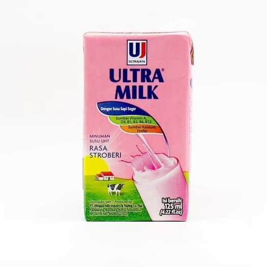 Jual Ultra Milk Strawberry 125 Ml | Shopee Indonesia