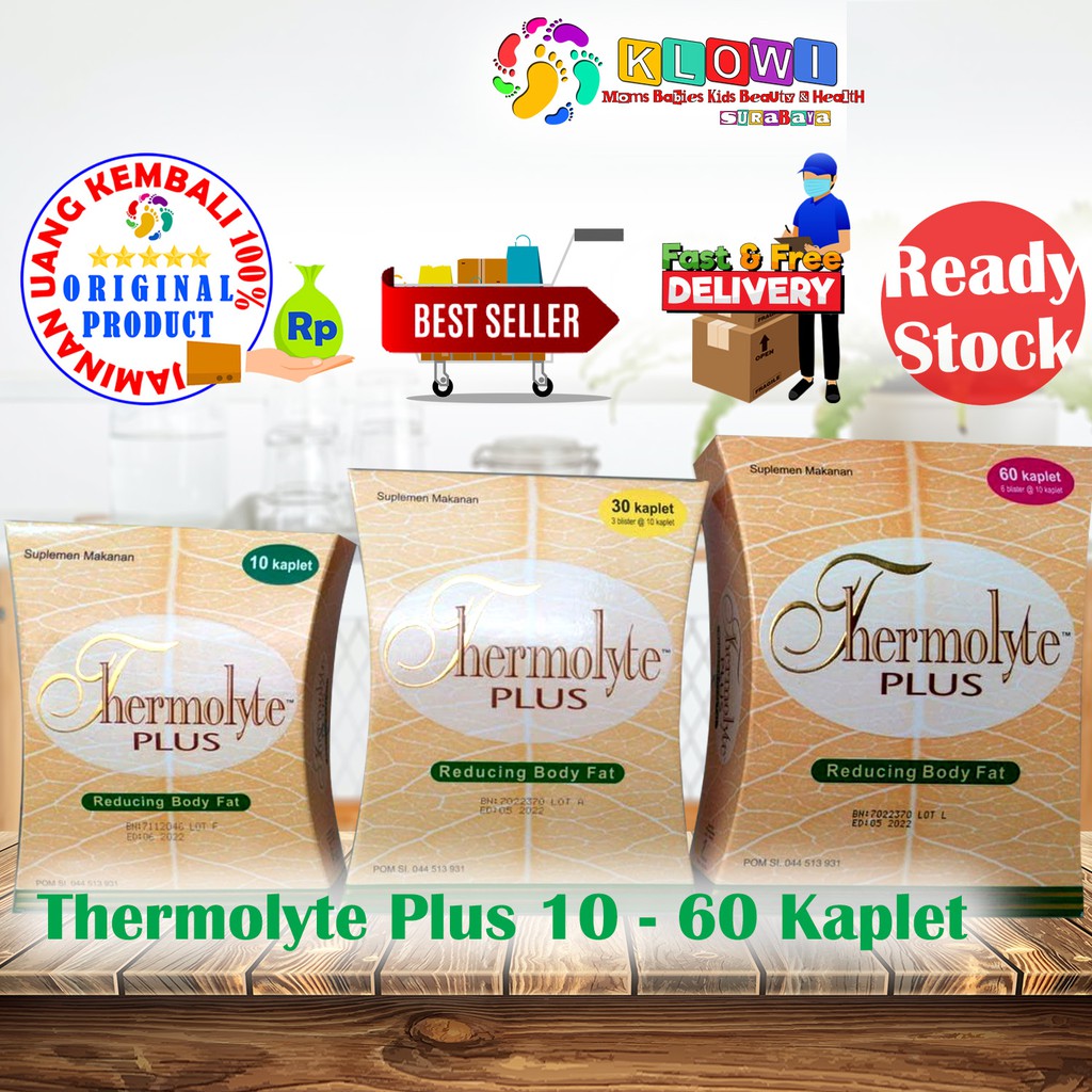 Jual Thermolyte Plus 10,30,60 Kaplet / Pelangsing Alami / Penurun Berat ...