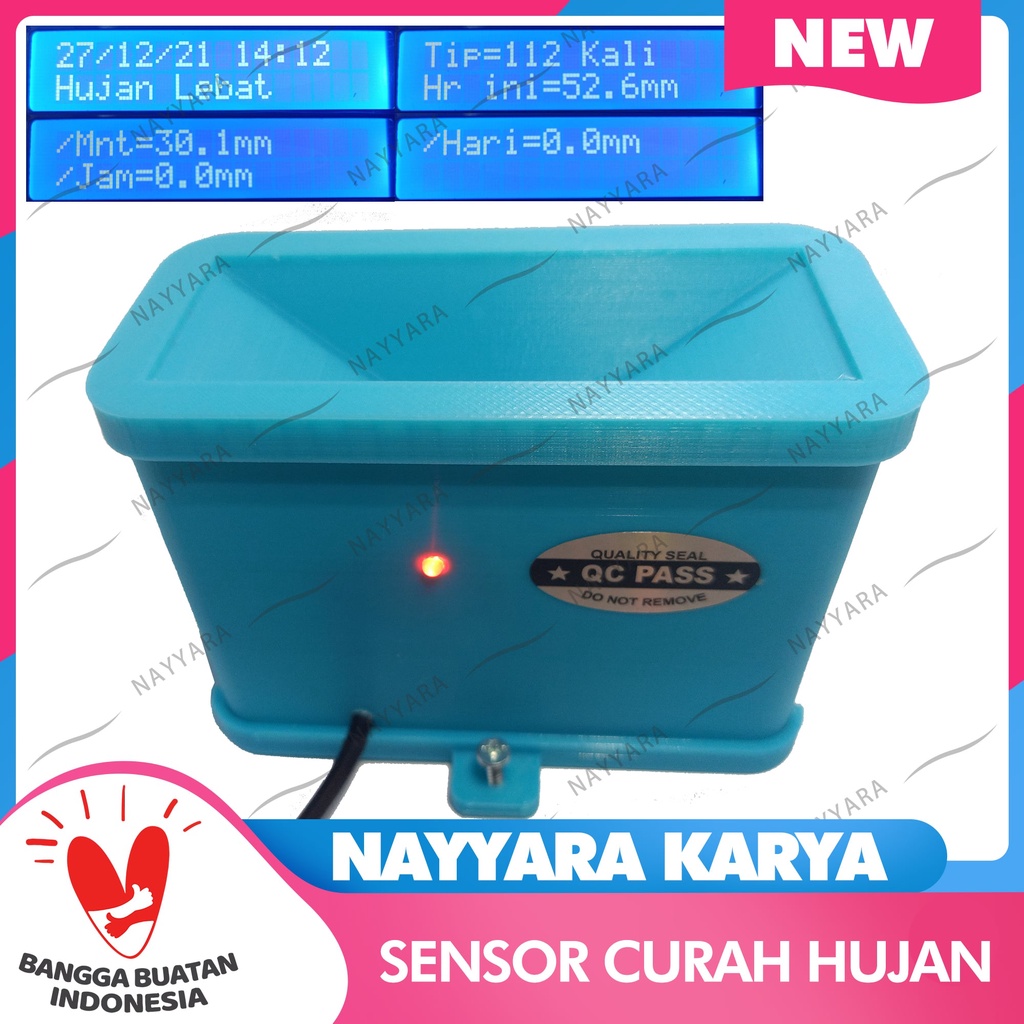 Jual Nayyara Sensor Curah Hujan Ombrometer Tipping Bucket Rain Gauge ...