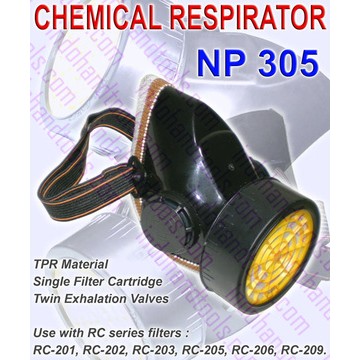 Jual Masker Tabung Single / Chemical Respirator Single Cartridge ...