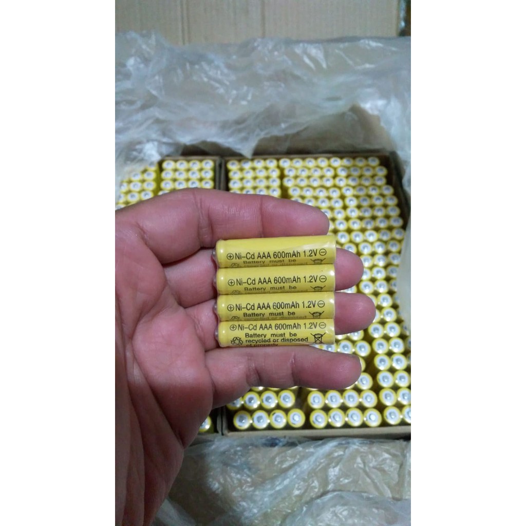 Jual Battery Baterai Batre Cas Rechargeable Isi Ulang AAA A3 600Mah ...