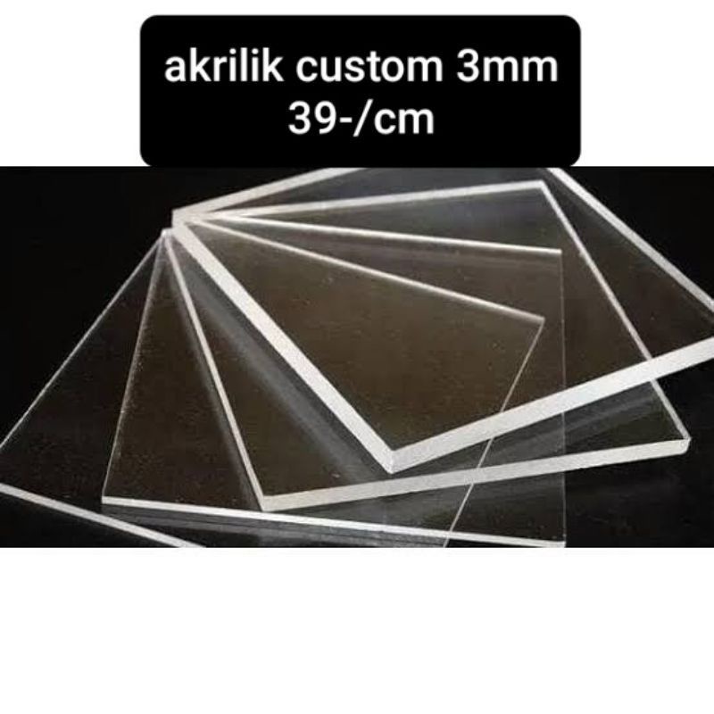 Jual Custom 3mm bening / Akrilik lembaran | Shopee Indonesia