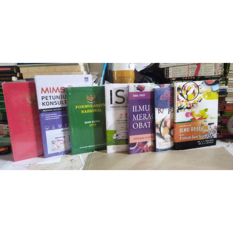Jual PAKET 8 BUKU SMK / KULIAH FARMASI F3, ISO VOL 53, IMO, RESEP ...