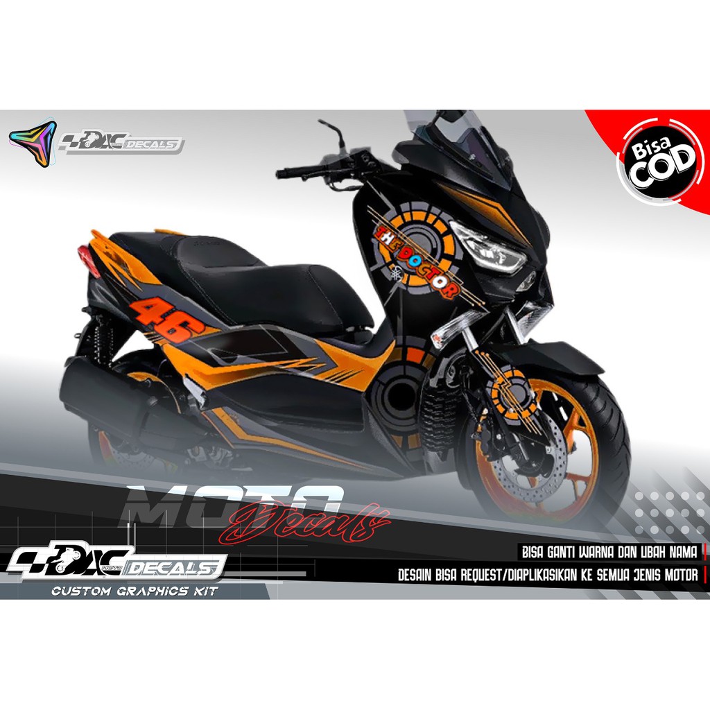 Jual Sticker decal full body Yamaha Xmax Motif 46 Coklat | Shopee Indonesia