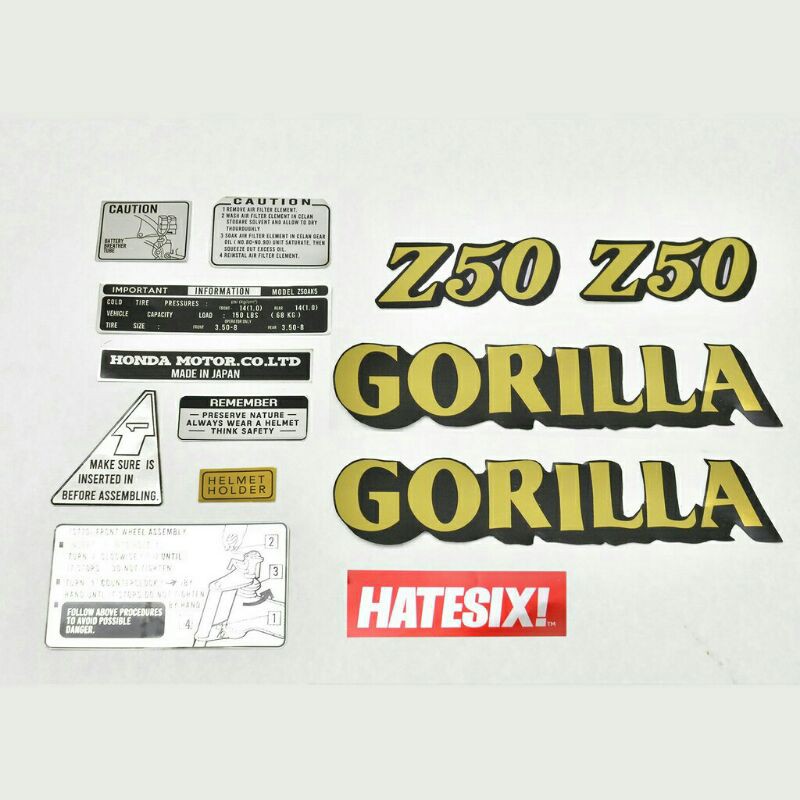 Jual Sticker Decal Tempelan Honda Z50 Gorilla | Shopee Indonesia