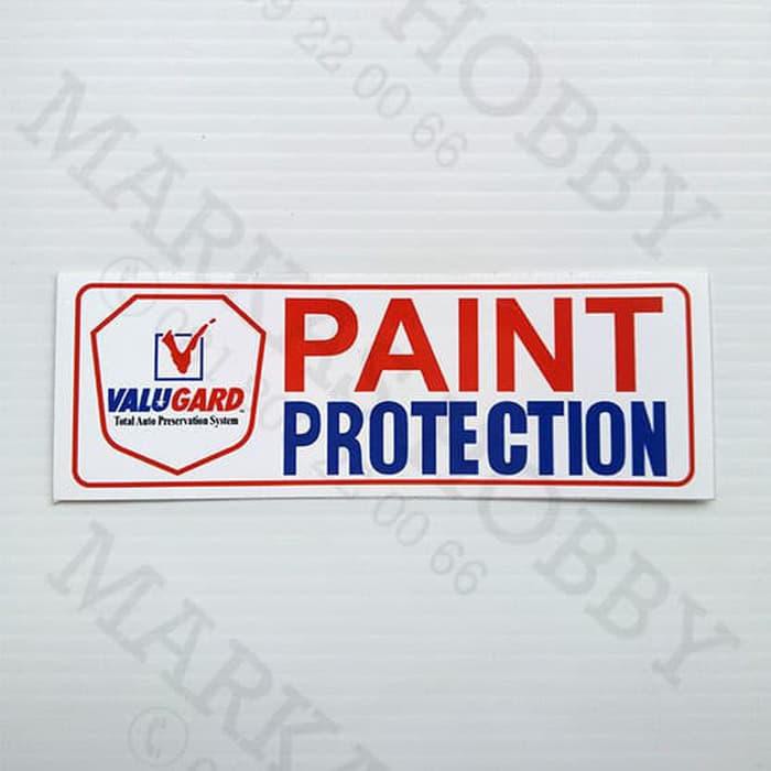 Jual Stiker / Sticker Valugard Paint Protection ( Warning Sign ...