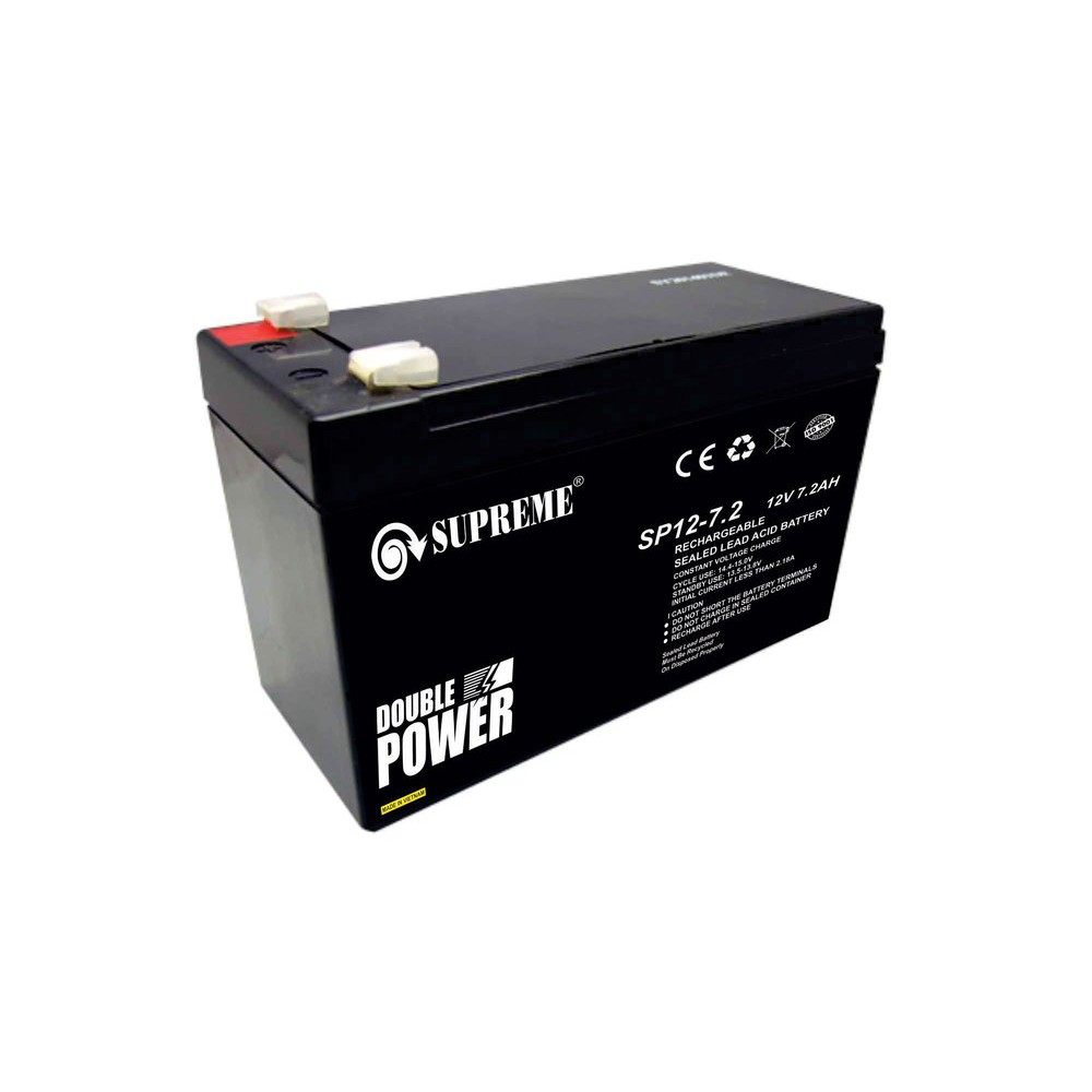 Jual Baterai Aki Kering UPS VRLA - Accu Battery- Supreme 12V 7-2A ...