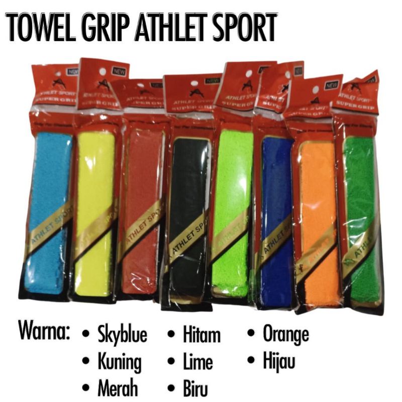 Jual Towel Grip Handuk Badminton ATHLET SPORT Handgrip Raket Badminton ...