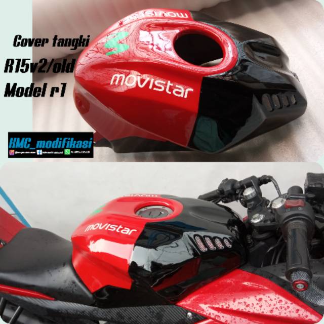 Jual Cover tangki r15 v2 model r1m | Shopee Indonesia