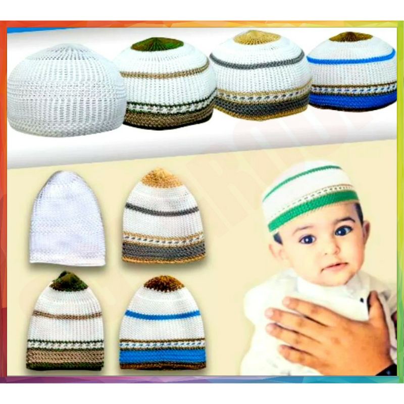Jual PECI KOPIAH RAJUT ANAK / PECI RAJUT PECI ANAK MOTIF RAJUT / PECI ...