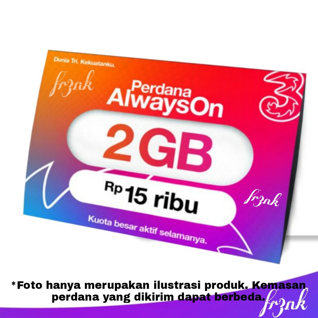 Jual Kartu Perdana 3 Tri AON - Happy - Masa Aktif Panjang - Harga ...