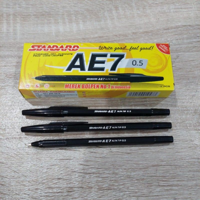 Jual (PCS) Pulpen Standard AE7 0.5 / Pulpen AE-7 Standard | Shopee Indonesia