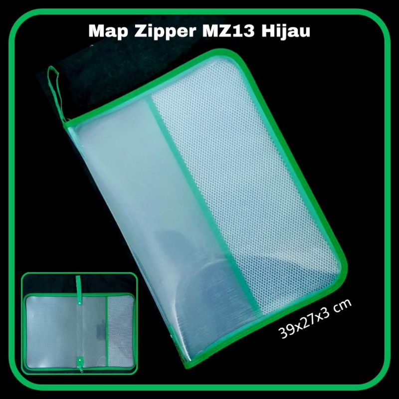 Jual (1 Pcs) Map Zipper Bag Folio Resleting / Map File / Map Tenteng ...
