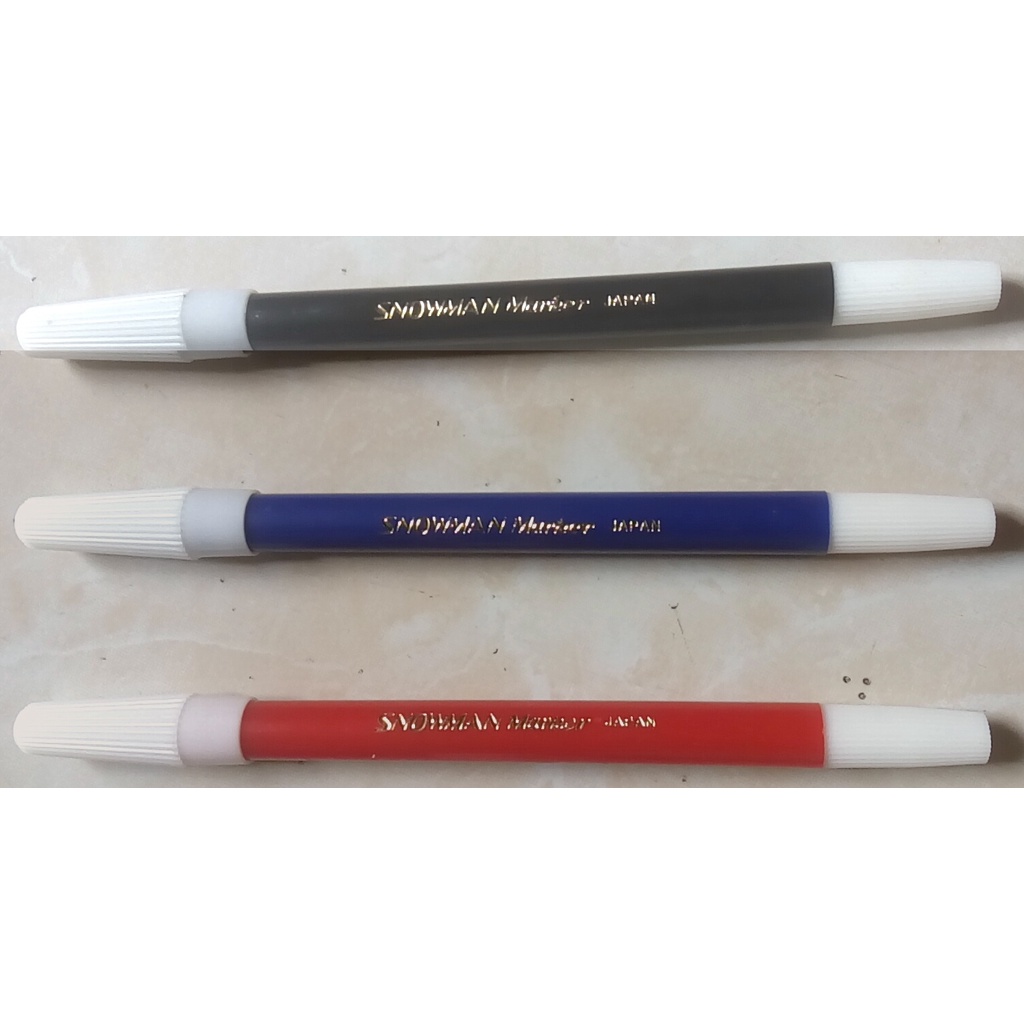 Jual Spidol Marker Snowman PW-1A (HITAM/BIRU/MERAH) | Shopee Indonesia
