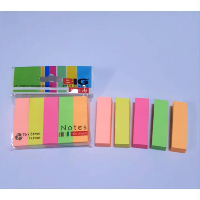 Jual STICKY NOTES WARNA WARNI MODEL PANJANG | Shopee Indonesia