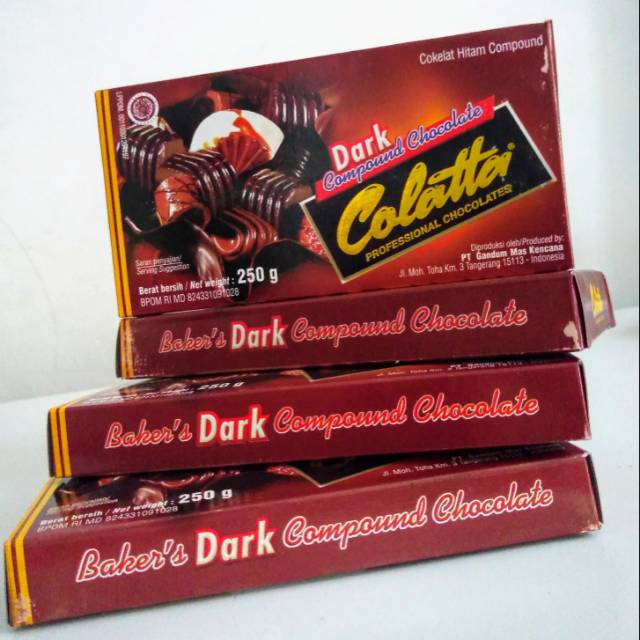 Jual Coklat Colatta Dark Compound Chocolate Colatta 250gr | Shopee ...