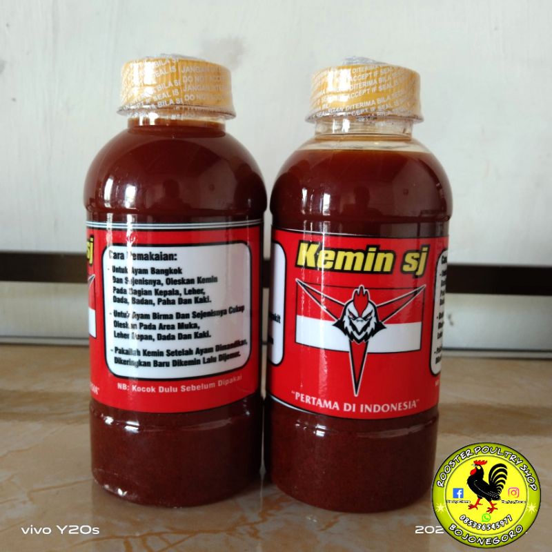 Jual KEMIN SJ 200ml 130ml menebalkan kulit sehat merah merona dan tahan ...