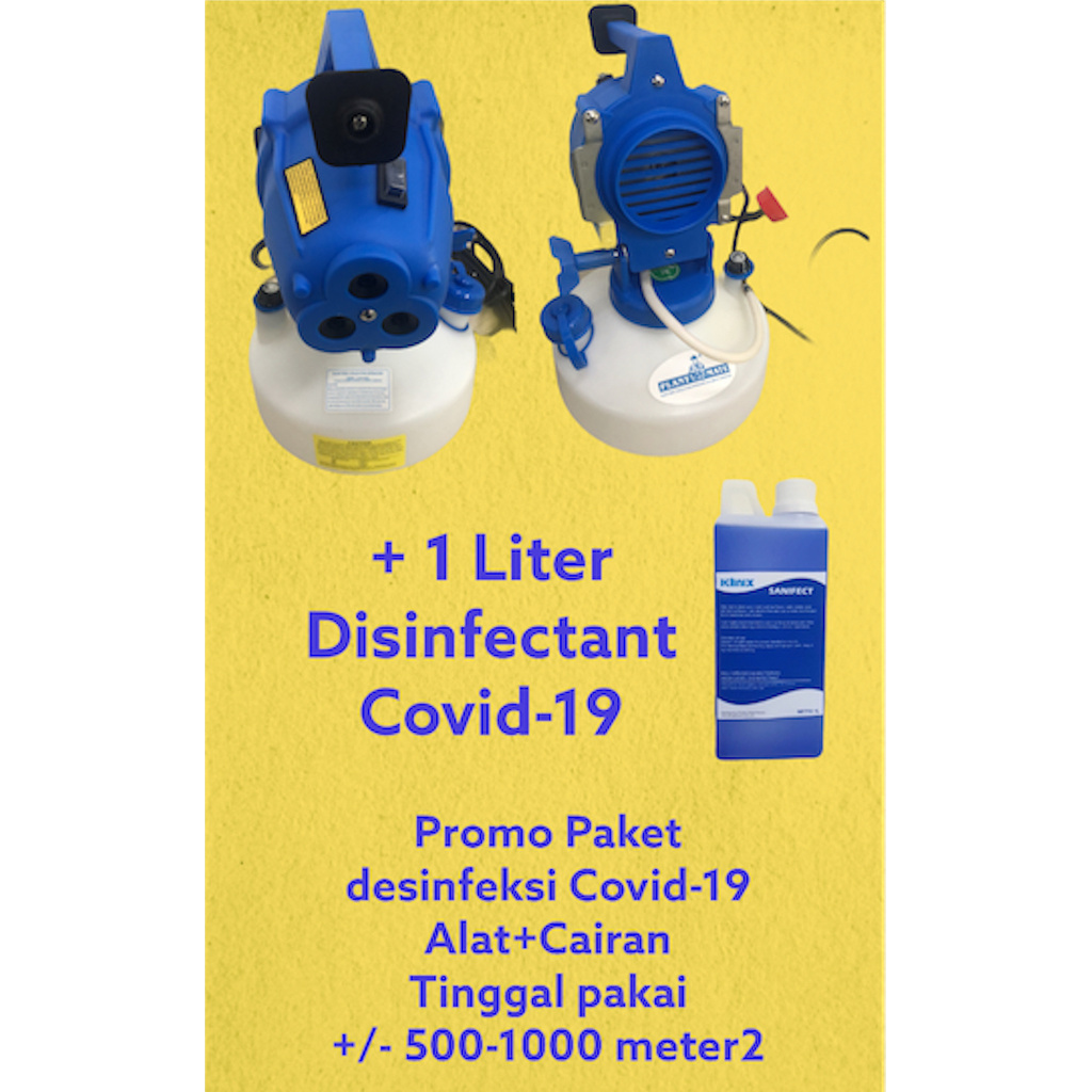 Jual Mesin fogging misting ulv cold fogger bundling sanifect 1 Liter ...