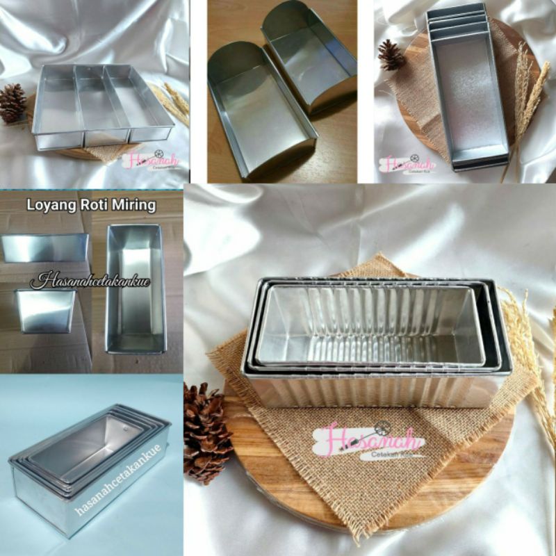 Jual Loyang/Cetakan Bread/Roti Tawar/Brownies/Brownis Alumunium Susun 3 ...