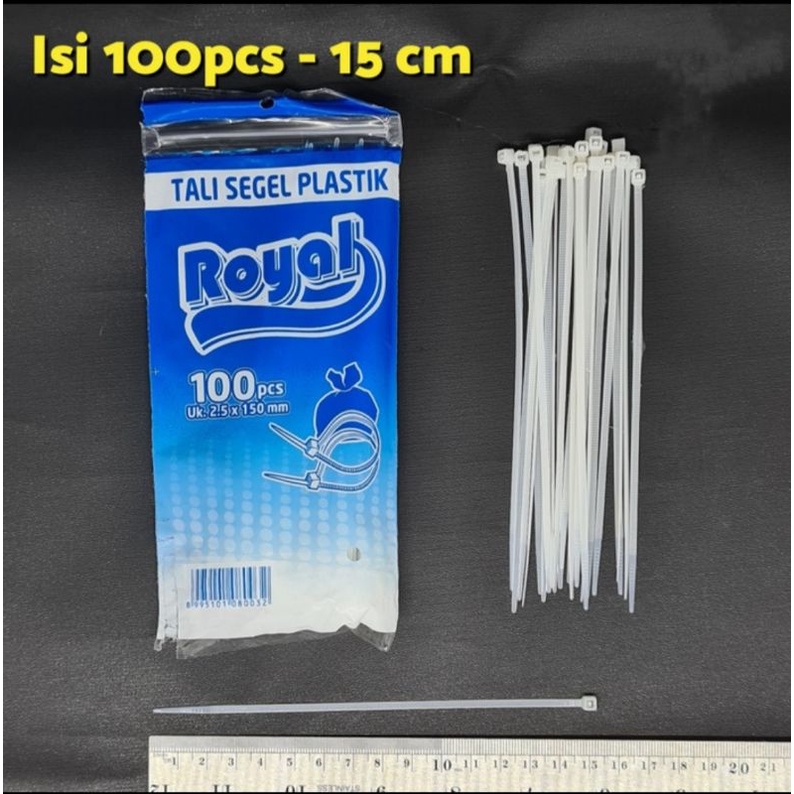 Jual KABEL TIES/TIES CABLE/TALI KABEL PENGIKAT 15 CM (ISI 100 PCS ...