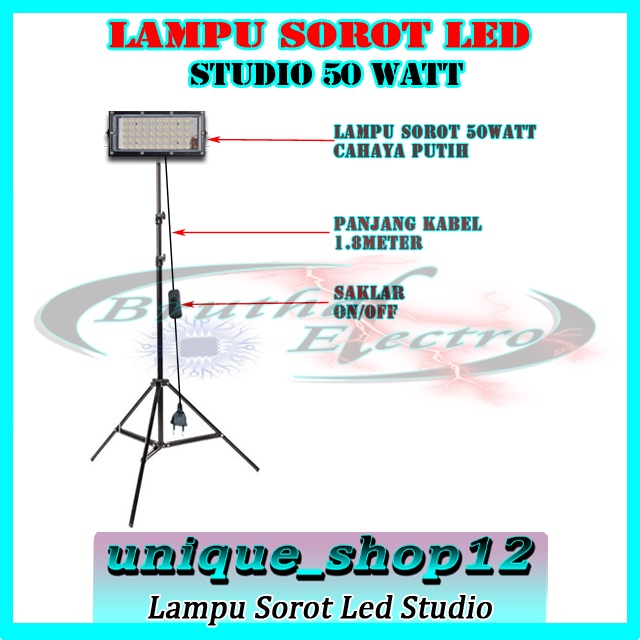 Jual Tripod Stand Lampu Sorot Led Studio Lengkap Stand 2meter Satu Set ...