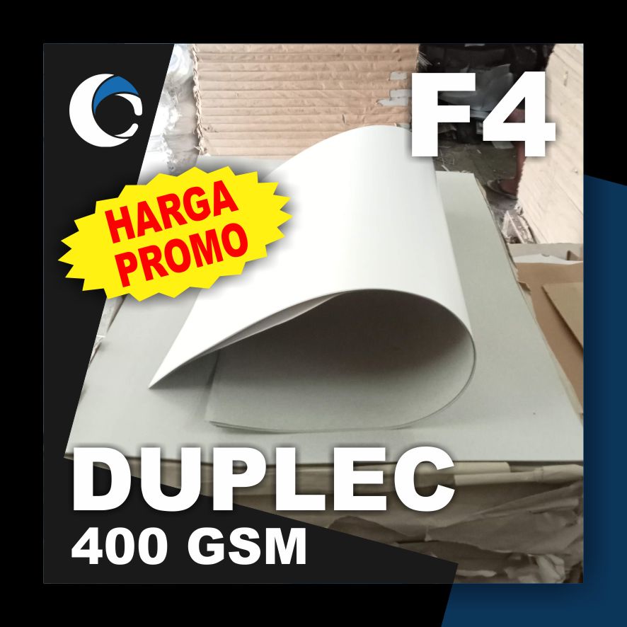 Jual KERTAS DUPLEC 400 GSM Uk [ F4 / POLIO ] 21.5 cm X 33 cm ( 50 ...
