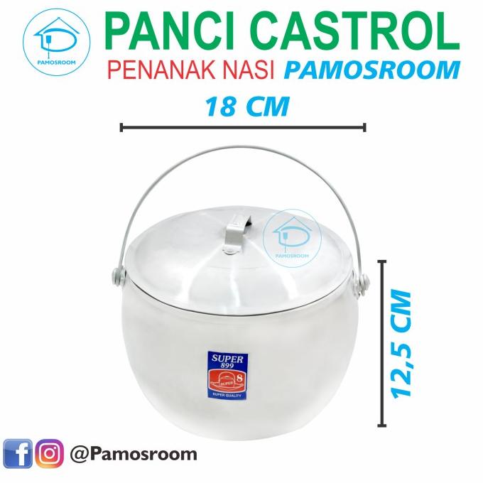 Jual Pamosroom Castrol Panci Penanak Nasi Liwet 18,5 Cm No 8 | Shopee ...