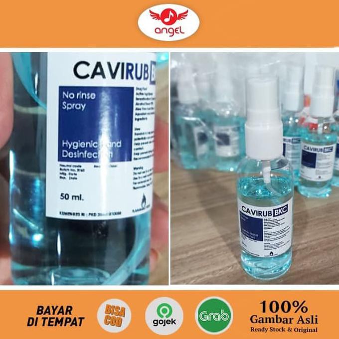 Jual Discount Spray Antivirus Cavirub Bkc Hygienic Hand Disinfectant ...