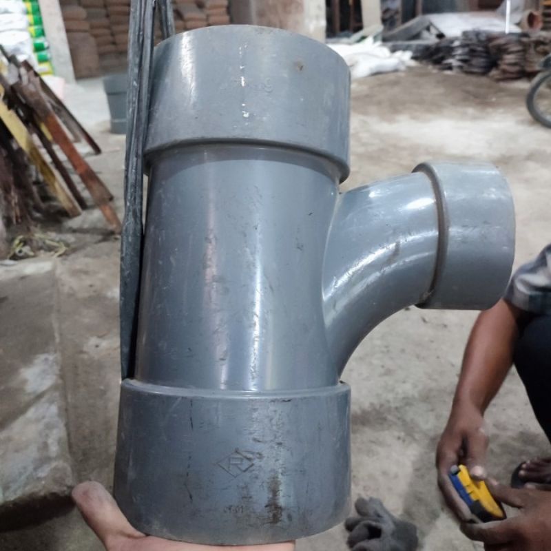 Jual Tee 6x4inch Rucika D | Tee Y 6x4inch | T Sambungan Paralon 6x4 ...