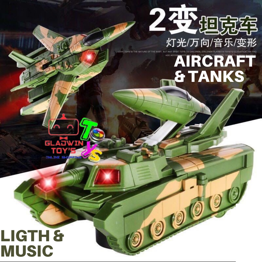 Jual MAINAN ARMY TANK 2 IN 1 AIRCRAFT DAN TANKS COMBAT TANK BERUBAH ...