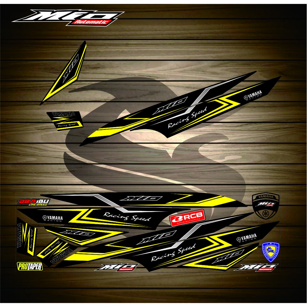 Jual STRIPING VARIASI MOTOR YAMAHA MIO STICKER VARIASI YAMAHA MIO SMILE MIO OLD STYLE ART ...