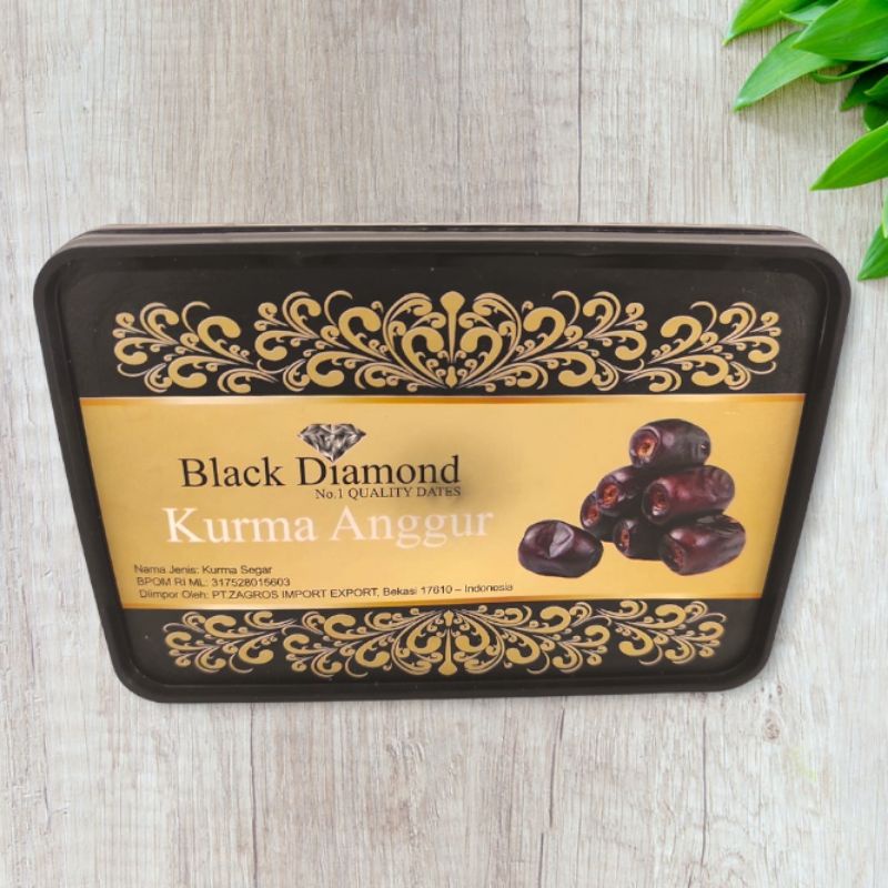 Jual Black Diamond Kurma Anggur Sader mc mazafati dates 500 gr | Shopee ...