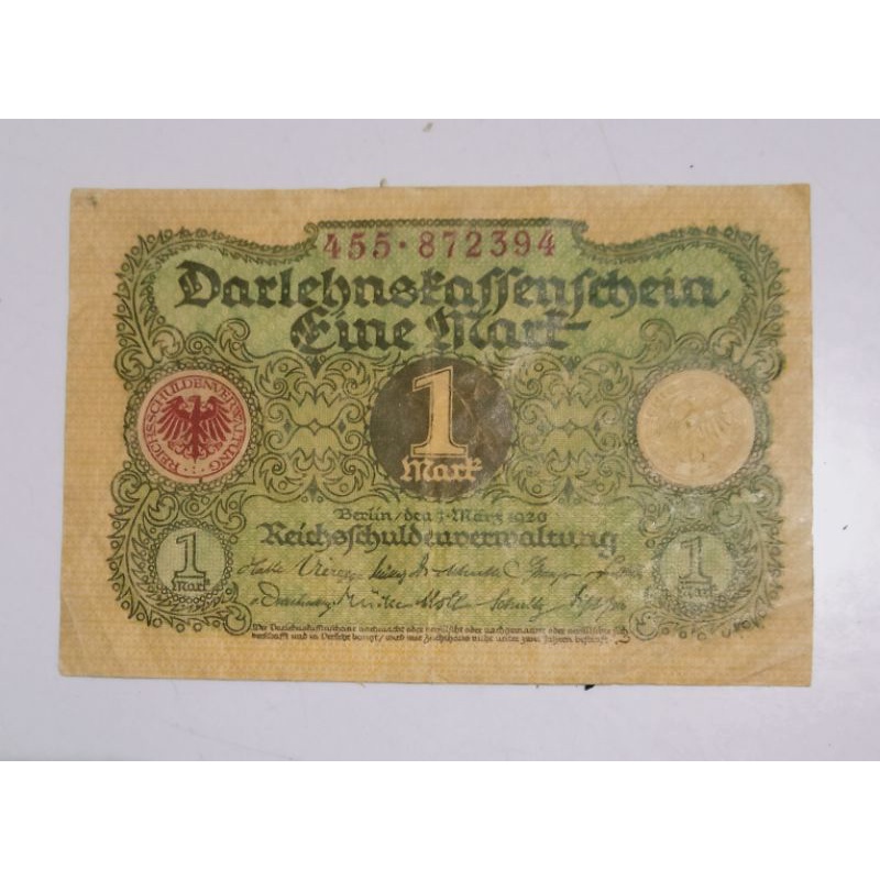 Jual Kertas Uang Jerman 1 Mark 1920 | Shopee Indonesia