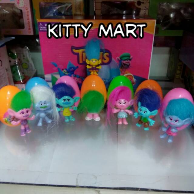 Jual Mainan anak figure set telur egg troll isi 12pcs | Shopee Indonesia