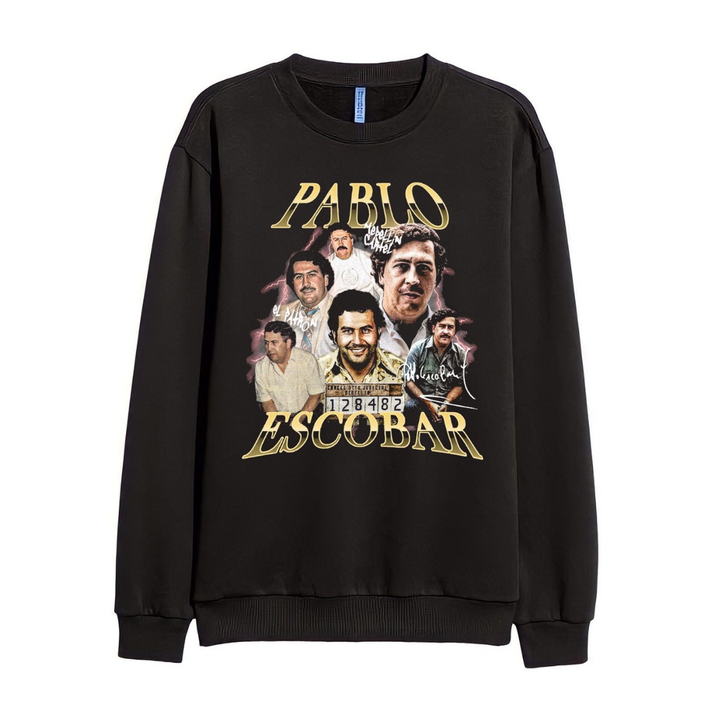 Jual Psycho Crucify "Pablo Escobar" Crew Neck Sweater | Sweater Pablo ...