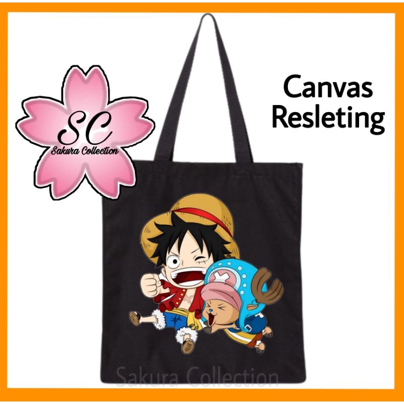 Jual Tote bag tas Anime One Piece Monkey D Luffy Chopper totebag ...