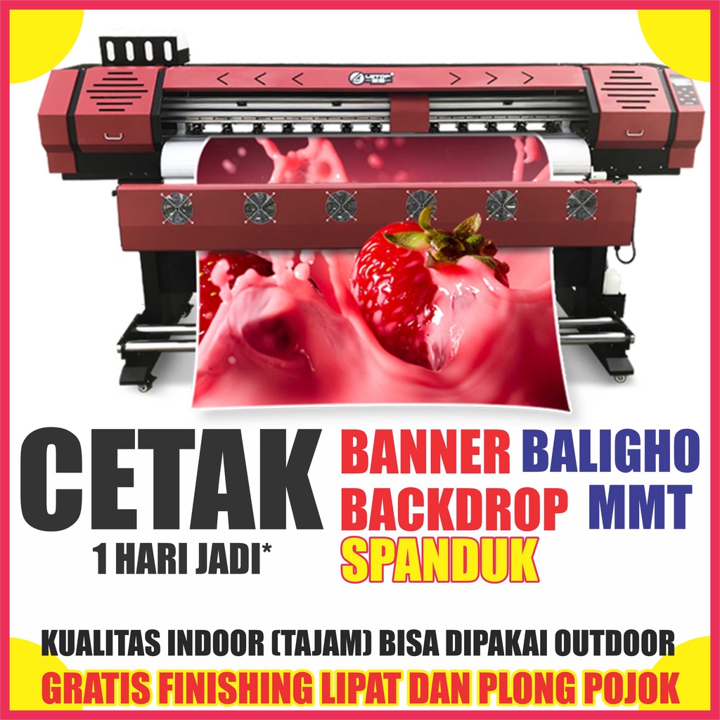 Jual Cetak Backdrop Banner Spanduk Baliho MMT Kualitas Indoor (Tajam) MURAH | Shopee Indonesia