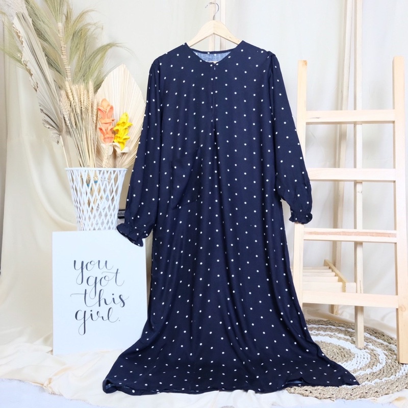 Jual daster long lengan panjang jumbo semata kaki ld 120 cm | Shopee Indonesia