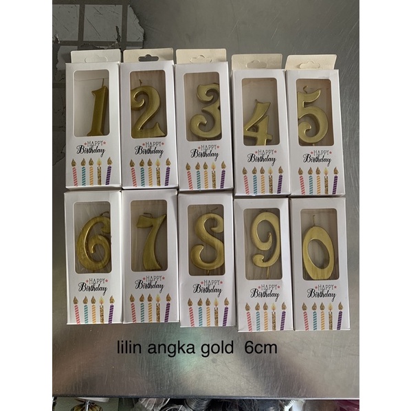 Jual lilin angka gold kombinasi | Shopee Indonesia
