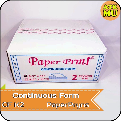Jual Kertas Continuous Form 9,5" x 11" 2 PLY NCR K2 PaperPryns | Shopee ...