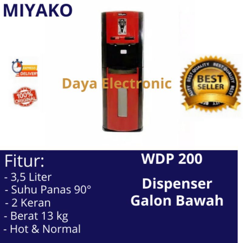 Jual DISPENSER GALON AIR MINUM MIYAKO WDP 200 DISEPENSER | Shopee Indonesia