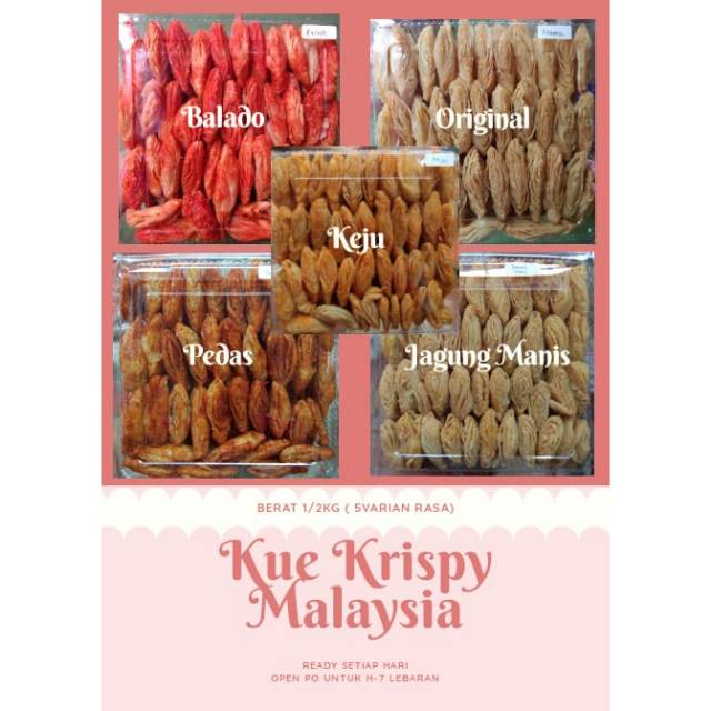Jual KUE KRISPY MALAYSIA edisi ramadhan 500grm | Shopee Indonesia