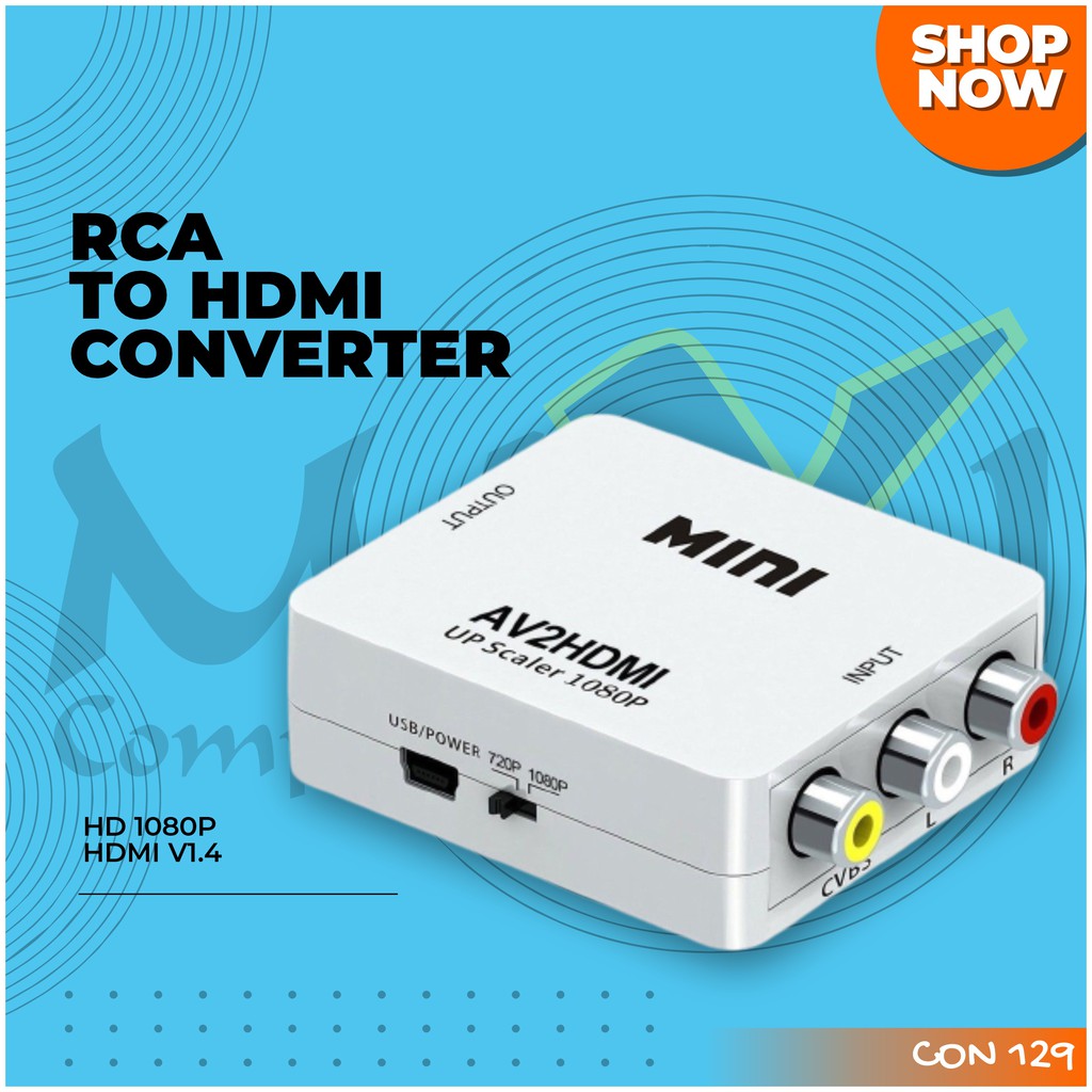 Jual Mini AV2HDMI AV RCA to HDMI Adapter Up Scaler 1080P Video ...