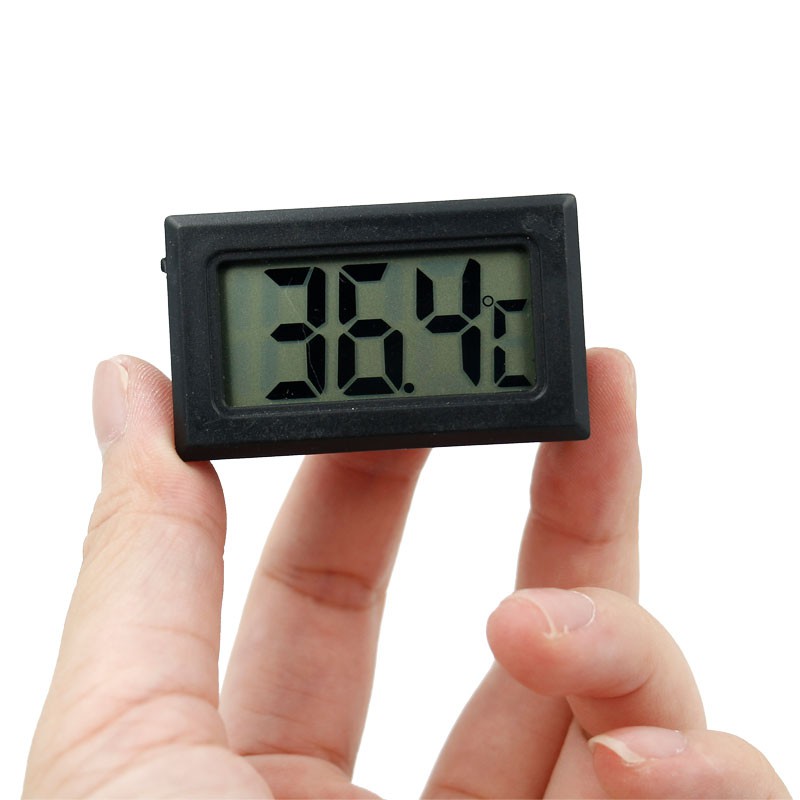 Jual Termometer Digital Mini / Thermometer Ruangan Ruang Warna Hitam ...