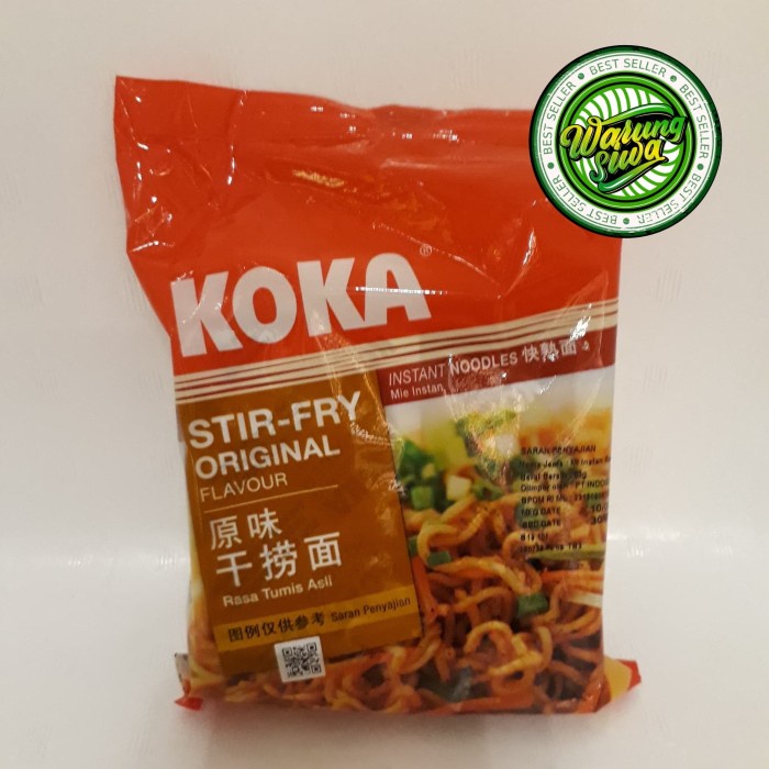 Jual mie instan koka no msg stir fry original singapore 85 gram ...