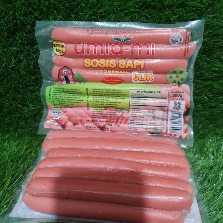 Jual Umiami Umia-Mi sosis sapi isi 15 bisa diulir by BERNARDI 500 gram ...