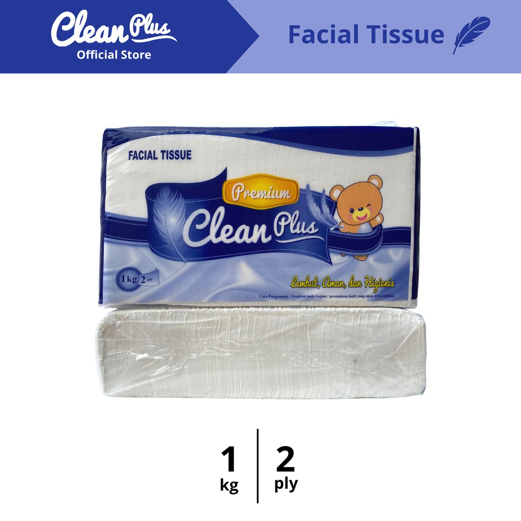 Jual Clean Plus Facial Tissue 1 Kg Beruang | Shopee Indonesia